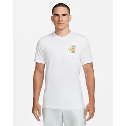Tennisshirt Nike NikeCourt Weiß Mann - FN0787-100 L