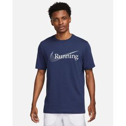 Lauf-T-Shirt Nike Dri-FIT Marineblau Mann - FJ2362-410 L