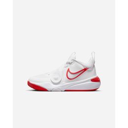 Schuhe Nike Team Hustle D 11 Weiß & Rot Kind - DV8996-102 5.5Y