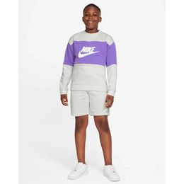 Pullover-/Shorts-Kombination Nike Sportswear Grau & Lila für Kind - DO6789-025 M