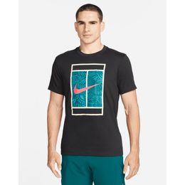 Tennisshirt Nike NikeCourt Schwarz Mann - FJ1502-010 L