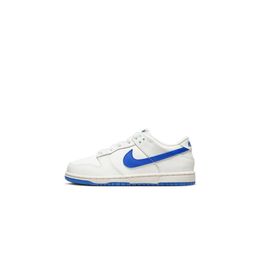 Schuhe Nike Dunk Low Weiß & Königsblau Kind - DH9756-105 10.5C