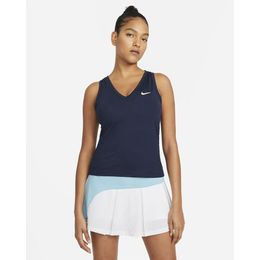 Tennis-Top Nike NikeCourt Dunkelblau für Frau - CV4784-451 XS