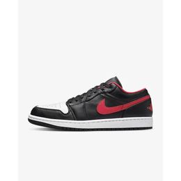 Schuhe Nike Air Jordan 1 Low Schwarz & Rot Mann - 553558-063 10
