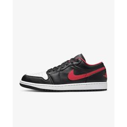 Schuhe Nike Air Jordan 1 Low Schwarz & Rot Mann - 553558-063 10.5