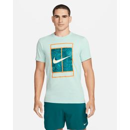 Tennisshirt Nike NikeCourt Grün Mann - FJ1502-346 S