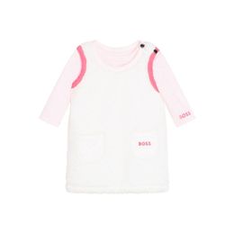 BOSS 2-in-1-Kleid BOSS Baby Set Shirt mit Kleid rosa weiß 6- 18 Monate