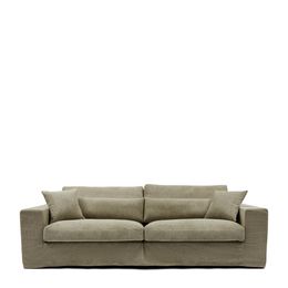 Rivièra Maison 3,5-Sitzer Sofa Miles, Fern Green, Chenille Jacquard Vogue