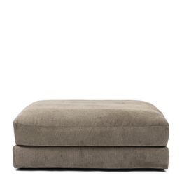 Rivièra Maison Fußhocker Vail, Warm Taupe, Chenille Jacquard Vogue