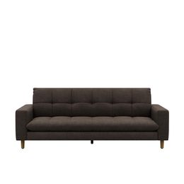 Rivièra Maison 3,5 Seater Sofa, Dark Brown, French Weave