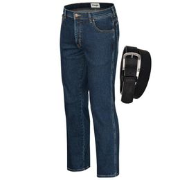 Wrangler Straight-Jeans Texas Authentic Straight Herrenjeans Jeans Stretch mit Gürtel