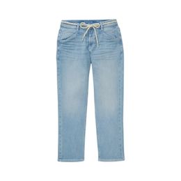 Tom Tailor Damen Kate Jeans mit recycelter Baumwolle, blau, Uni, Gr. 26/28