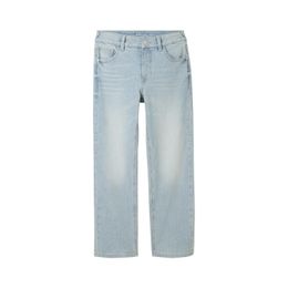 Tom Tailor Jungen Straight Jeans mit Bio-Baumwolle, blau, Uni, Gr. 140