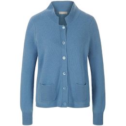 Strickjacke aus 100% Premium-­Kaschmir include blau