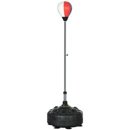 SPORTNOW Punchingball mit befüllbarer Basis und aufpusstbarer Schlagbirne schwarz, weiß, rot Ø48 x 147-165H cm