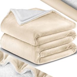 Kesser® Kuscheldecke Flauschige Sherpa Extra Weich & Warm Wohndecke Flanell Fleecedecke, Falten beständig/Anti-verfärben als Couchdecke Sofadecke oder Bettüberwurf