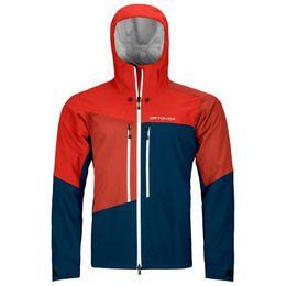 Ortovox - Westalpen 3L Jacket - Regenjacke Gr M blau/rot