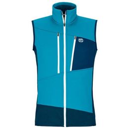 Ortovox - Fleece Grid Vest - Merinoweste Gr L blau