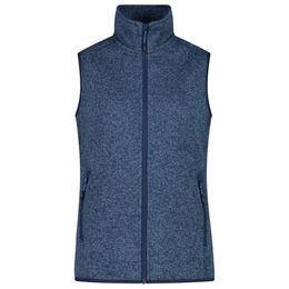 CMP - Women's Vest Jacquard Knitted - Fleeceweste Gr 42 blau
