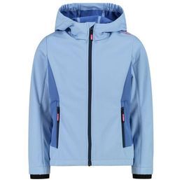 CMP - Girl's Jacket Fix Hood Softshell - Softshelljacke Gr 92 blau