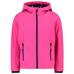 CMP - Girl's Jacket Fix Hood Softshell - Softshelljacke Gr 128 rosa