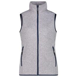 CMP - Women's Vest Jacquard Knitted - Fleeceweste Gr 34 grau