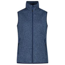 CMP - Women's Vest Jacquard Knitted - Fleeceweste Gr 34 blau