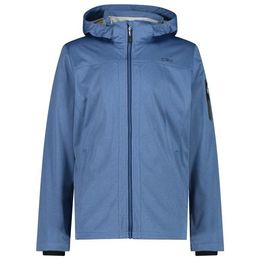 CMP - Jacket Zip Hood Light Melange - Softshelljacke Gr 46 blau