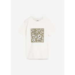 bonprix T-Shirt mit Blumendruck