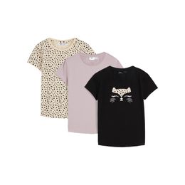 bonprix Mädchen T-Shirt aus Bio Baumwolle (3er Pack)