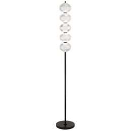 SONSTIGE GLOBO Lighting Stehleuchte ROLAND (DH 25x160 cm) DH 25x160 cm schwarz Stehlampe Leseleuchte Deckenfluter Bogenleuchte