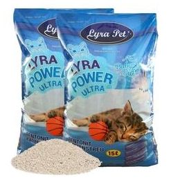 2 x 15 Liter LYRA PET® Lyra Power ULTRA excellent Katzenstreu