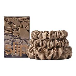 Slipsilk - Back To Basics - Haargummis Aus Reiner Seide Für Hellbraunes Haar - scrunchies Midi /large Light Brown