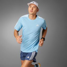 Adidas Own the Run 3-Streifen T-Shirt