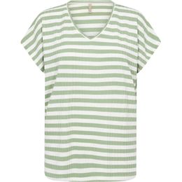 soyaconcept T-Shirt "SC-Kaiza 3", Streifen, für Damen, grün, XXL