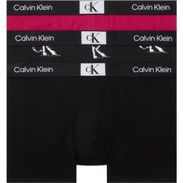 Calvin Klein CK 96 Shorts, 3er-Pack, Logo-Bund, für Herren, schwarz, XL