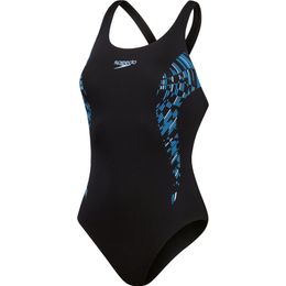 Speedo® Badeanzug, schnelltrocknend, Muscleback, für Damen, schwarz, 38