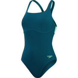 Speedo® Badeanzug, Brustunterstützung, Racerback, für Damen, blau, 44