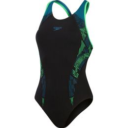 Speedo® Badeanzug, Brustunterstützung, Laneback, für Damen, schwarz, 40