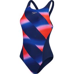 Speedo® Badeanzug, schnelltrocknend, grafisch, für Damen, blau, 40