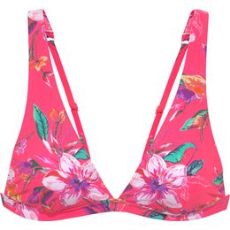 Lascana Malia Bikini-Oberteil, breite Träger, für Damen, pink, 36C
