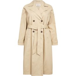 Wasabi CONCEPT Trenchcoat "WA-Chaneel 3", Reverskragen, Taillengürtel, für Damen, beige, S