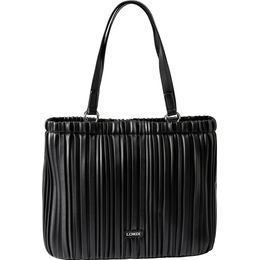 L.Credi Shopper, faltenoptik, für Damen, schwarz