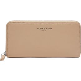 Liebeskind Berlin LIEBESKIND Langbörse "Gigi", Glattleder, Reißverschluss, für Damen, beige