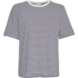 MSCH COPENHAGEN T-Shirt, Baumwolle, Streifen, für Damen, weiß, M/L