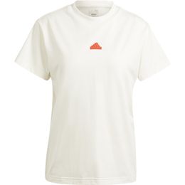Adidas Sportswear T-Shirt, Rundhals, für Damen, weiß, XL