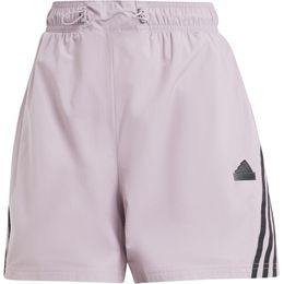 Adidas Shorts, schnelltrocknend,, Eingrifftaschenfür Damen, lila, S