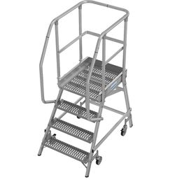 Krause Podestleiter mit R13-Rutschhemmung, mit einseitigem Aufstieg, 4 Stufen inkl. Plattform