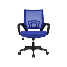 Bürostuhl Drehstuhl ergonomischer Schreibtischstuhl höhenverstellbar Chefsessel mit Rollen Große Sitzfläche - Yaheetech