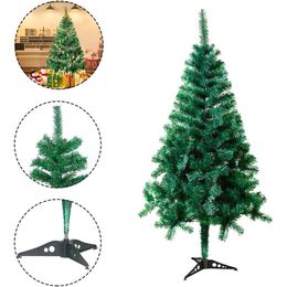 120cm pvc Weihnachtsbaum Tannenbaum Christbaum Grün künstlicher mit ständer ca. 180 Spitzen Lena Weihnachtsdeko (Grün pvc, 120cm) - Hengmei